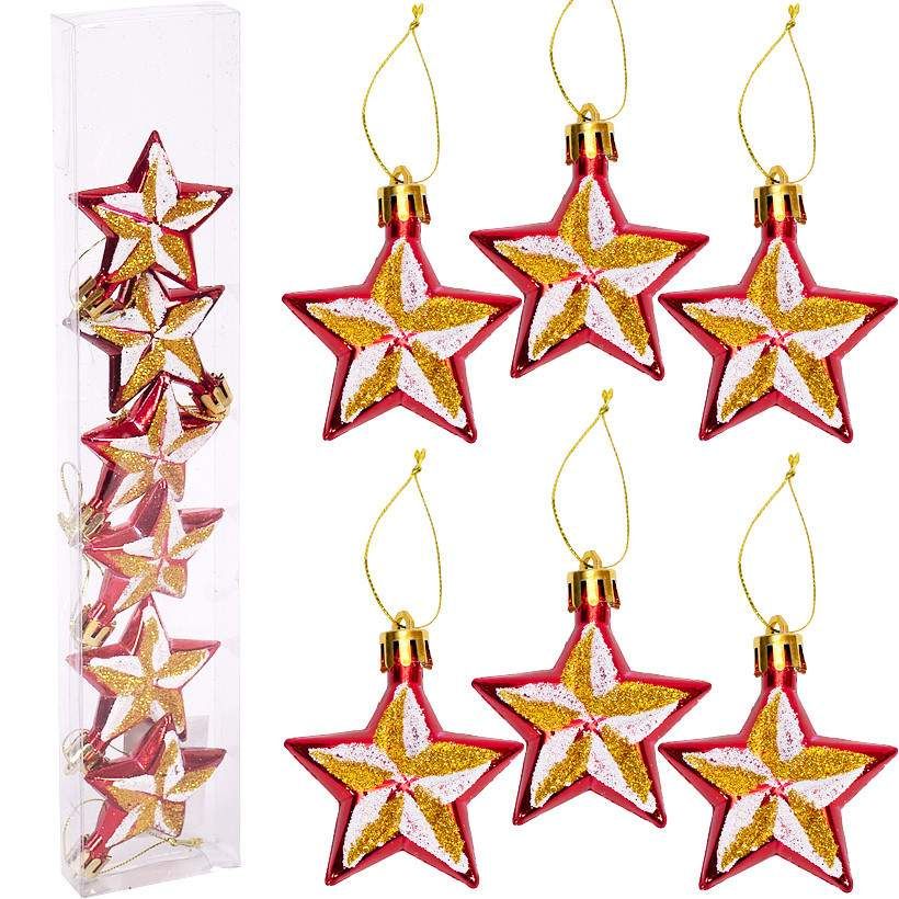 Набір ялинкових іграшок "Зірки" Bambi YH1-220 (1000197) — купити на EVA.UA — ціна 202 грн