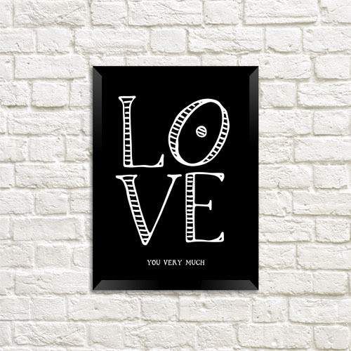 Постер у рамці Love you very much 30x42 см (MT3_20L006) (1001732 ...