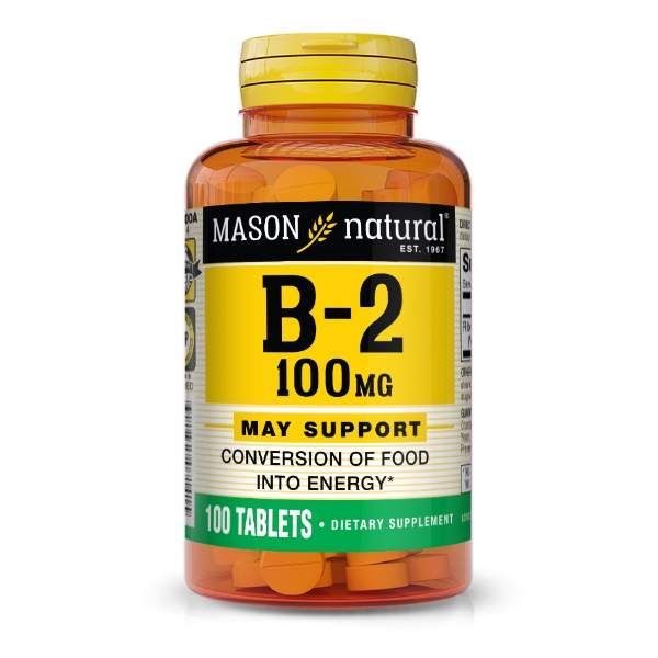 Рибофлавин Mason Natural Vitamin B2 100 mg 100 Tabs (1002507) — купить ...