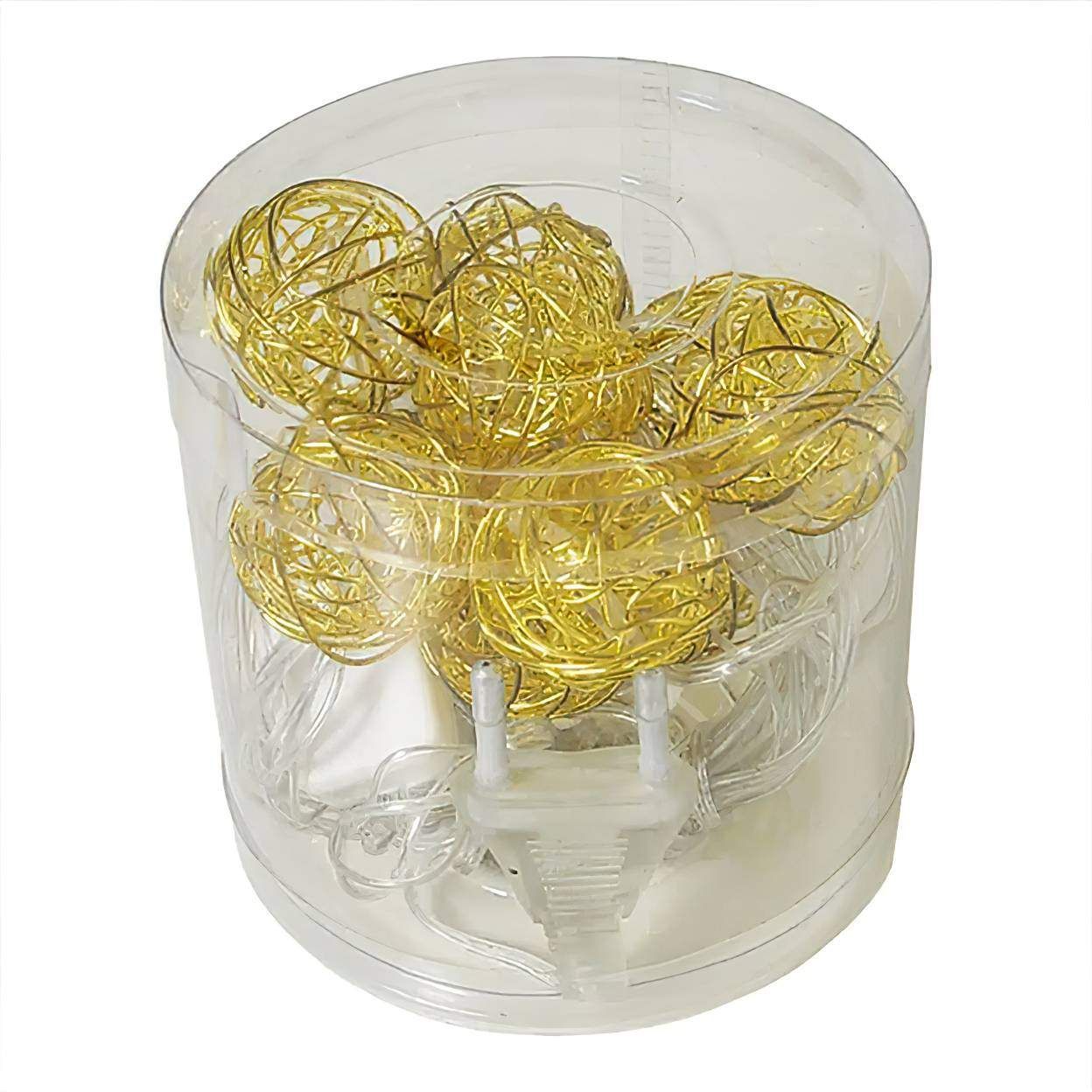 Гірлянда-нитка Matrix String-Lights Metal Ball 10WW-1 2 м Білий теплий ...