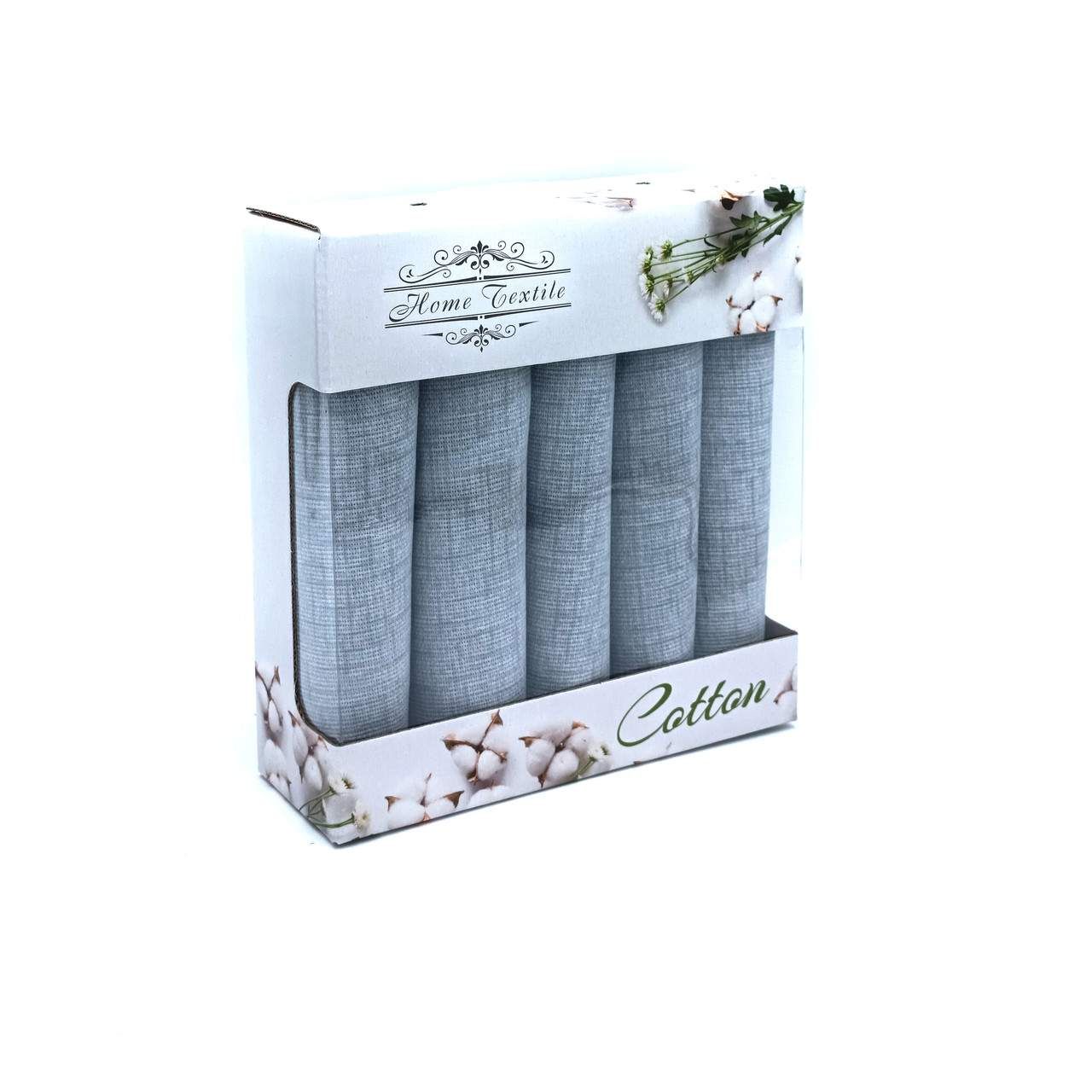 Набір рушників льон Luxyart "Мілан" розмір 35*70 см 5 шт (LR-453 ...