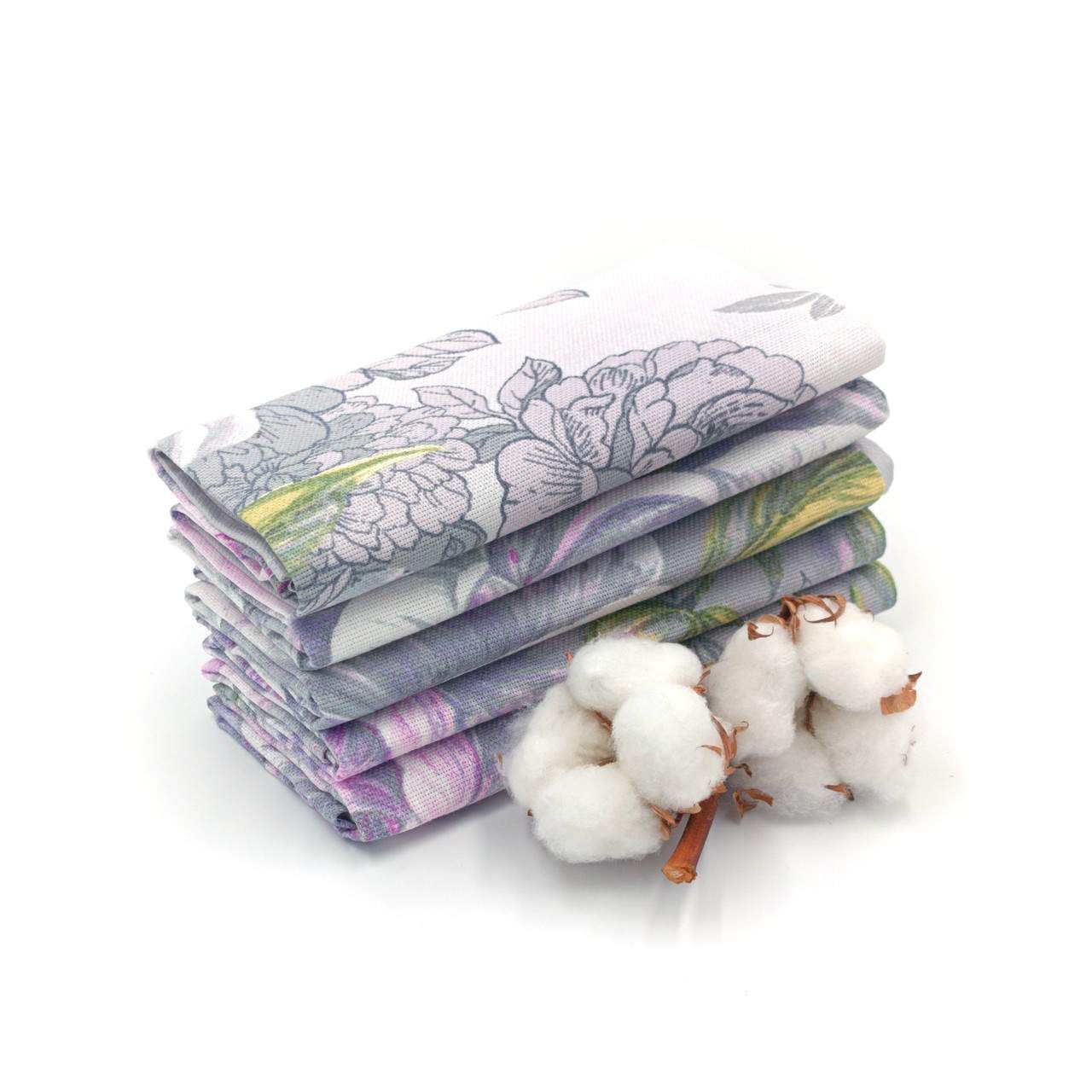 Кухонні рушники Luxyart Елеонора 35х70 см рогожка 5 шт (LQ-750 ...