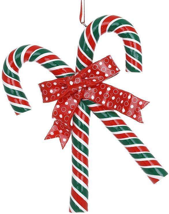 Набір 12 новорічних підвісок Льодяники 10х14 см із глітером BonaDi (1015685) — купити на EVA.UA ...