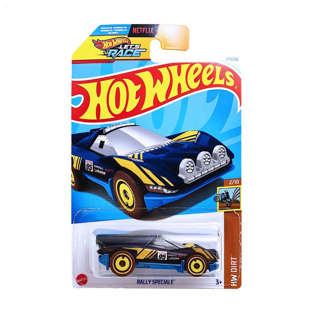 Базовий автомобіль Hot Wheels Rally Speciale, темно синій з жовтим, від ...
