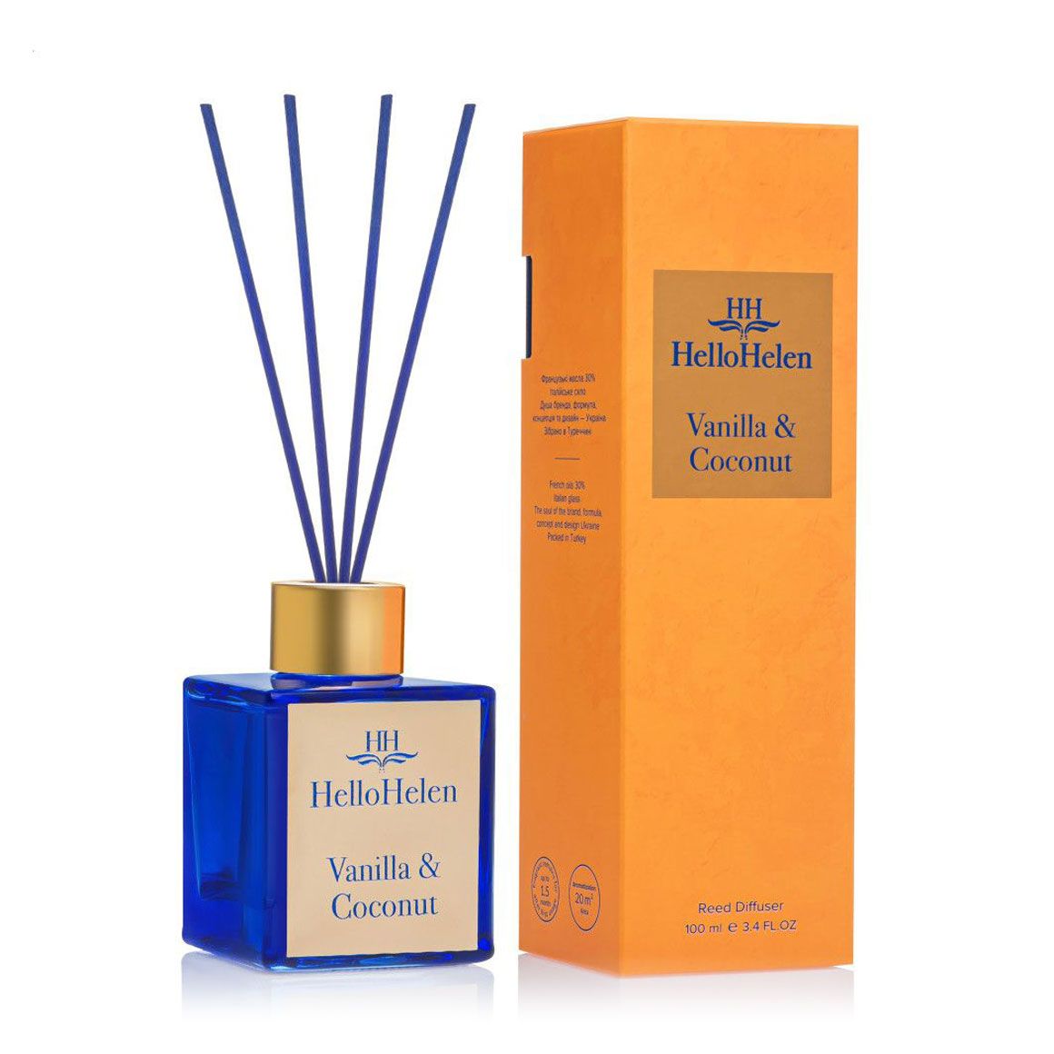 Аромадиффузор HelloHelen Vanilla & Сoconut, 100 мл - купить на EVA.UA ...