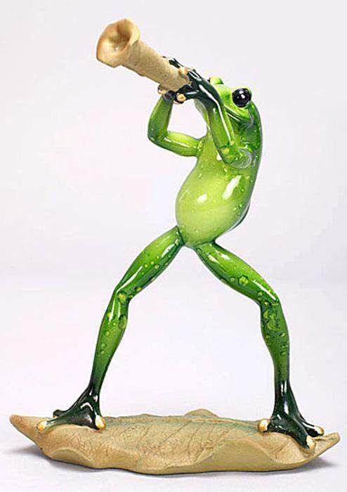 Статуетка Жаба Трубач 17 5 см штучний камінь Bona Dp42008 1020164 — купити на Eva Ua — ціна