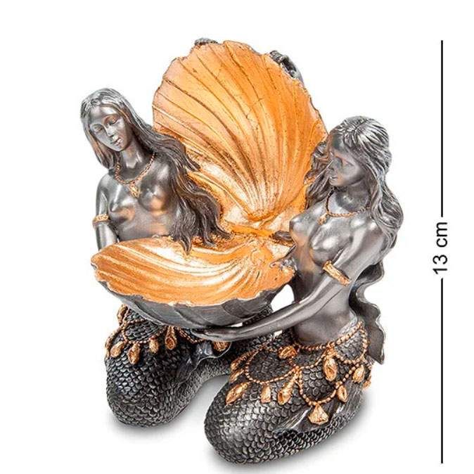 Статуетка декоративна Русалки з черепашкою Veronese AL32471 (1020388 ...