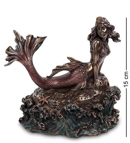 Статуетка Русалка з черепашкою скринька 15 см Veronese AL45273 (1020522 ...