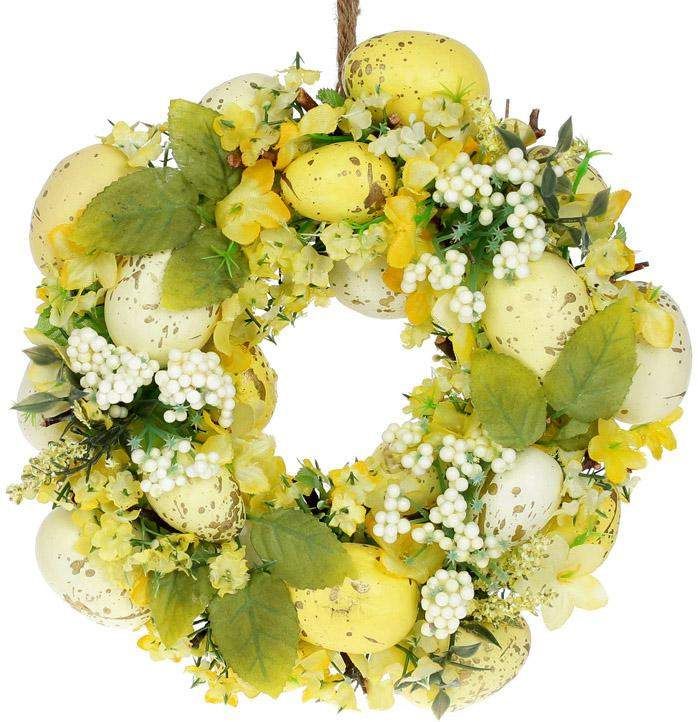 Вінок інтер'єрний Жовті мрії 24 см BonaDi Різнокольоровий DP119219 (1023013) — купити на EVA.UA ...