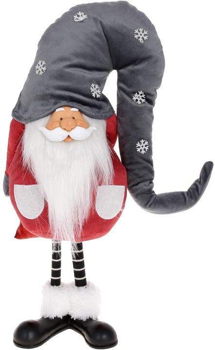 Декоративна іграшка гномик у ковпаку BonaDi 40 см Сервоний Сірий DP219325 (1023014) — купить на ...