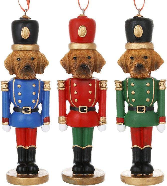 Набір ялинкових іграшок BonaDi Guardian dog 4х4.5х15 см Різнокольоровий 6 шт DP232163 (1023026 ...