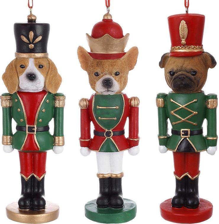 Набір елочных іграшок BonaDi Guardian dog 4х4.5х15 см Різнокольоровий 6 шт DP232164 (1023027 ...