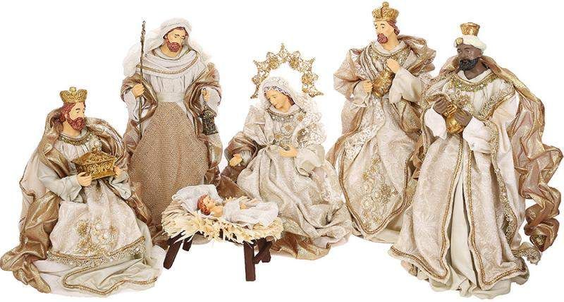 Новорічна композиція Вертеп Різнокольоровий 6 шт BonaDi DP231195 (1023513) — купить на EVA.UA ...