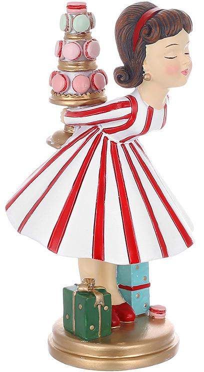 Новогодняя фигурка Girl with macarons 9х15 см Різнокольоровий BonaDi DP232139 (1023778) — купити ...