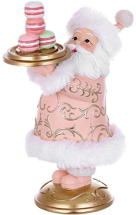Новорічна фігурка Santa with macarons 11х16 см Різнокольоровий BonaDi DP232256 (1023805 ...