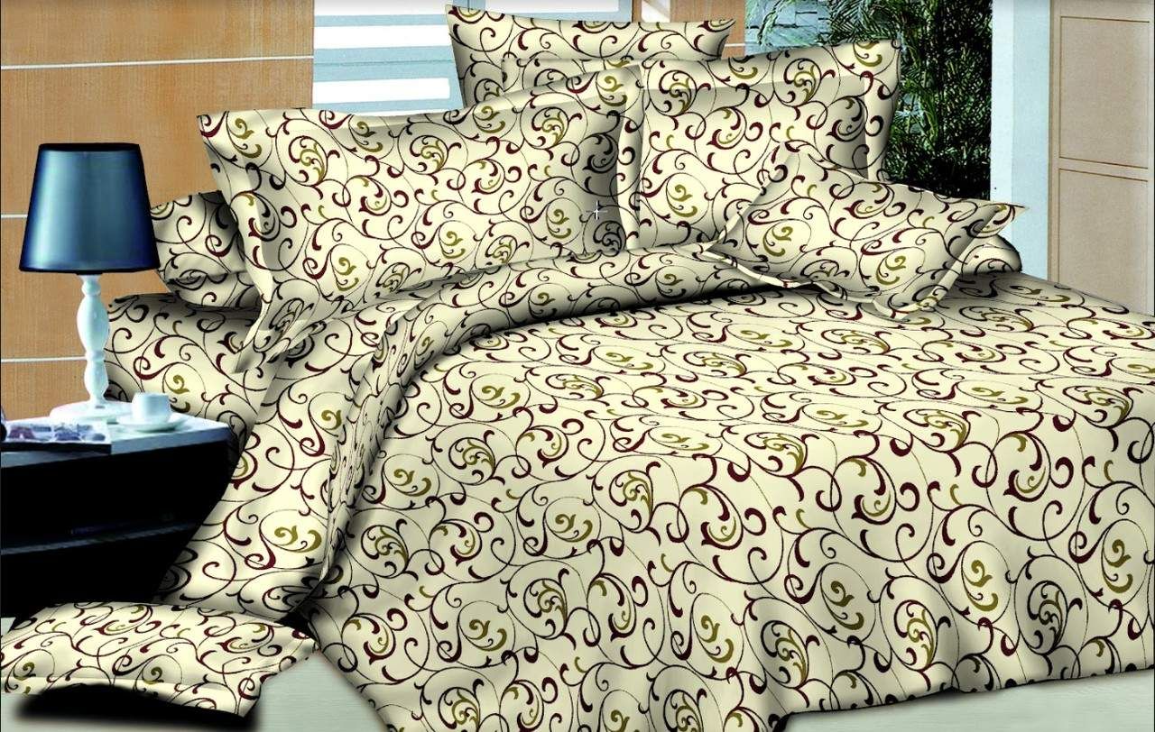 Комплект постільної білизни Вензель Молочний шоколад полуторний 150х220 ...