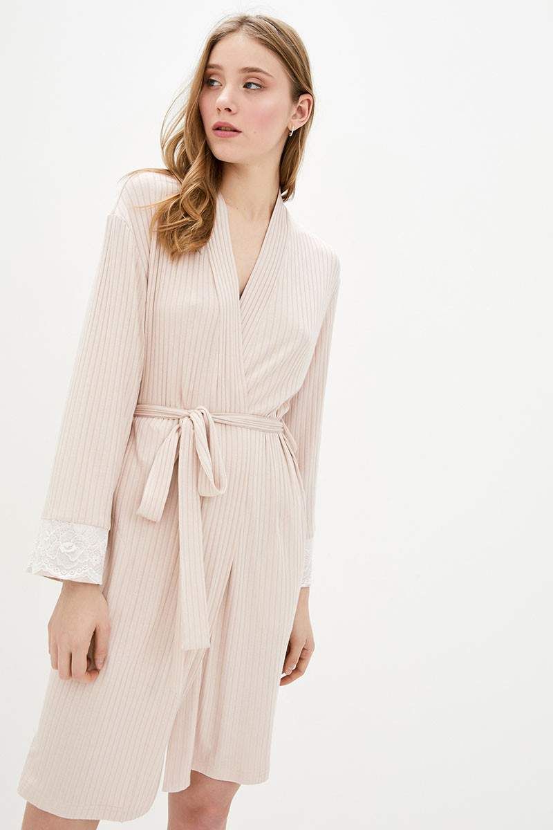 Жіночий халат German Volf 41625970 S Бежевий (2078028507) (1025232 ...