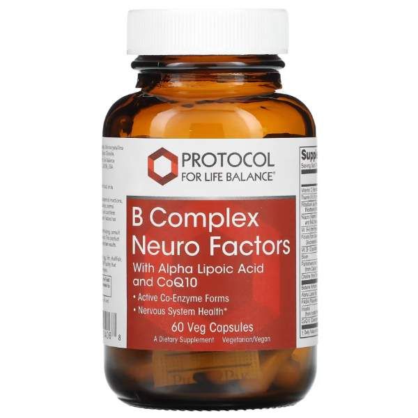 В комплекс Protocol for Life Balance B Complex Neuro Factors 60 Veg ...