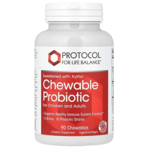 Пробиотик Protocol for Life Balance Chewable Probiotic, For Children and Adults, 2 Billion 90 ...