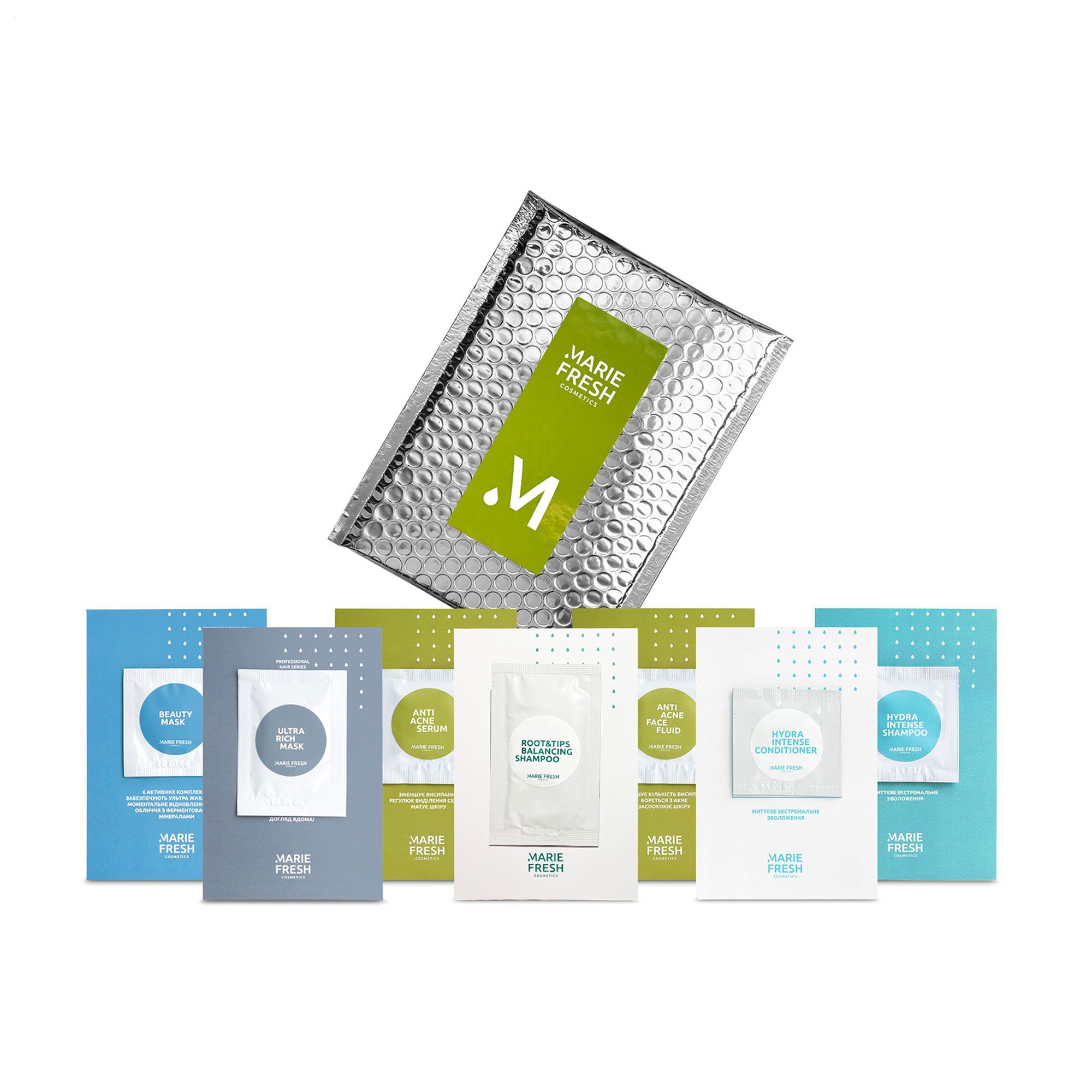 Набір пробників Marie Fresh Cosmetics Welcome Beauty Set, 7 продуктів ...