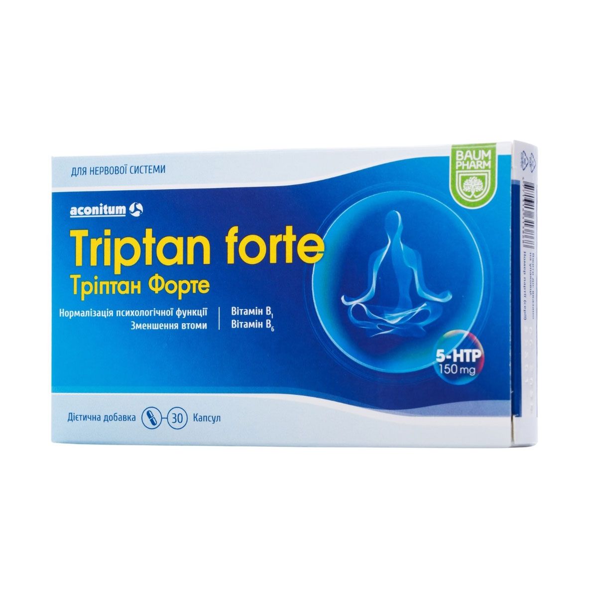 Тріптан форте Baum Pharm Triptan Forte 150 мг, 30 капсул — купити на ...