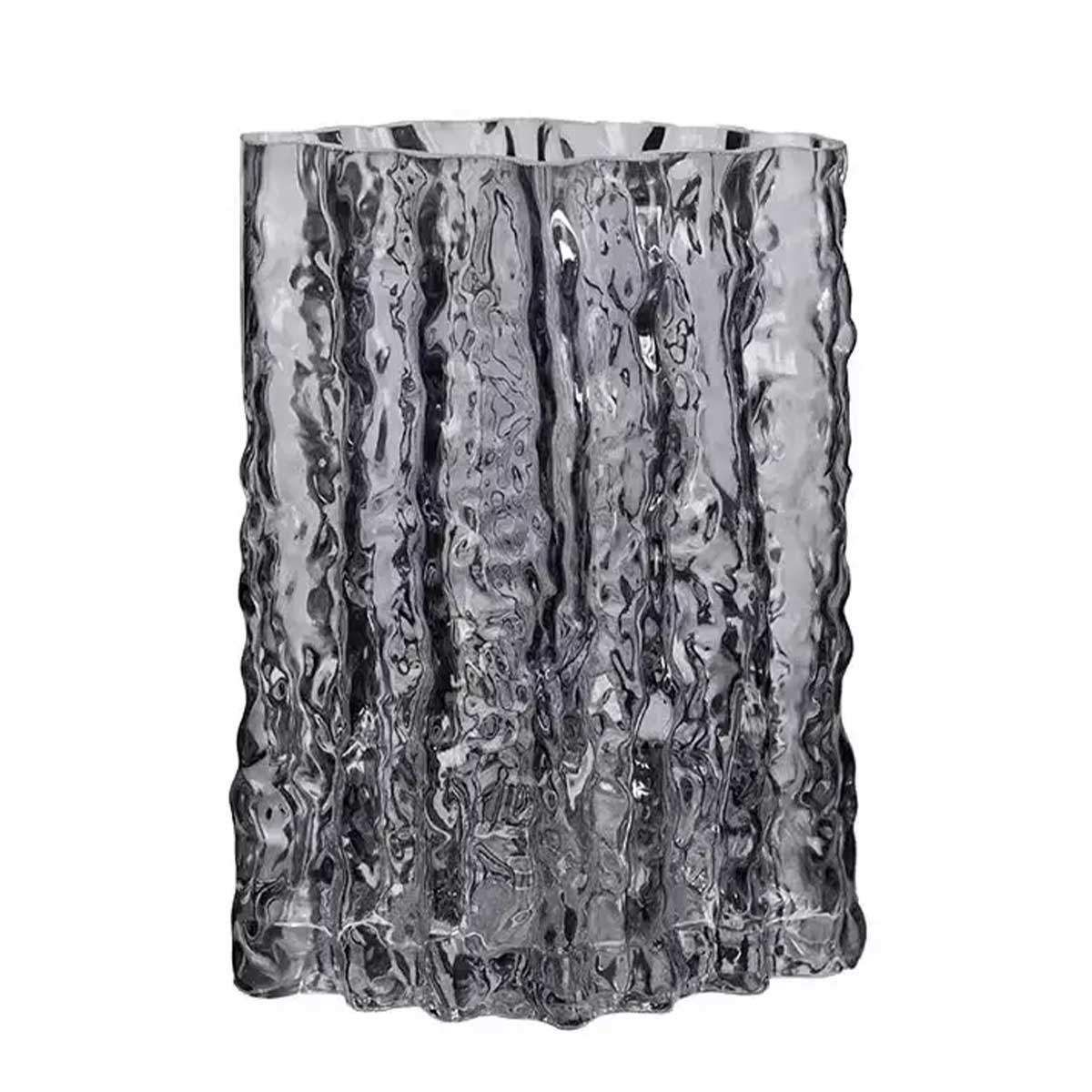 Ваза для квітів Crystal скляна під кришталь 21 см сірий Yiwu Hp 1729 1047276 — купити на Eva