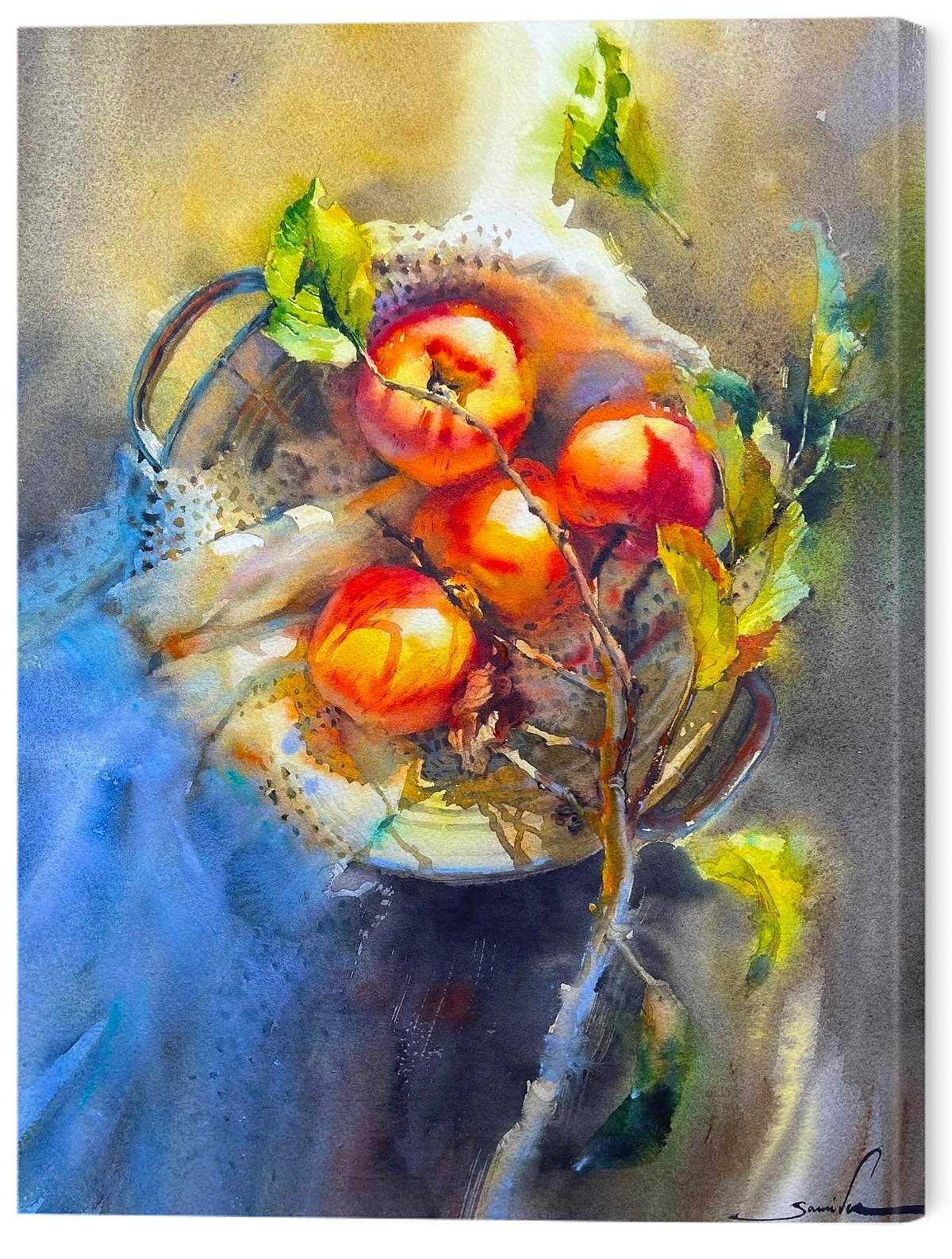 Картина на стіну у вітальню спальню натюрморт Яблука 60х80 см 1052476 — купити на Eva Ua