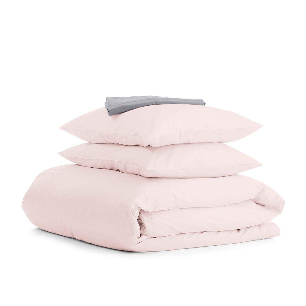 Сімейна постіль з простирадлом на гумці Sakura CS1 COSAS рожевий ...