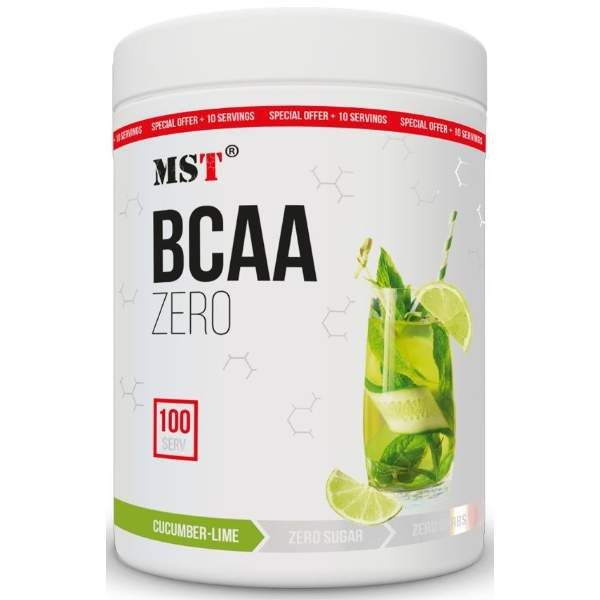 Амінокислота BCAA для спорту MST Nutrition BCAA Zero 600 g /100 servings/ Cucumber Lime (1067252 ...