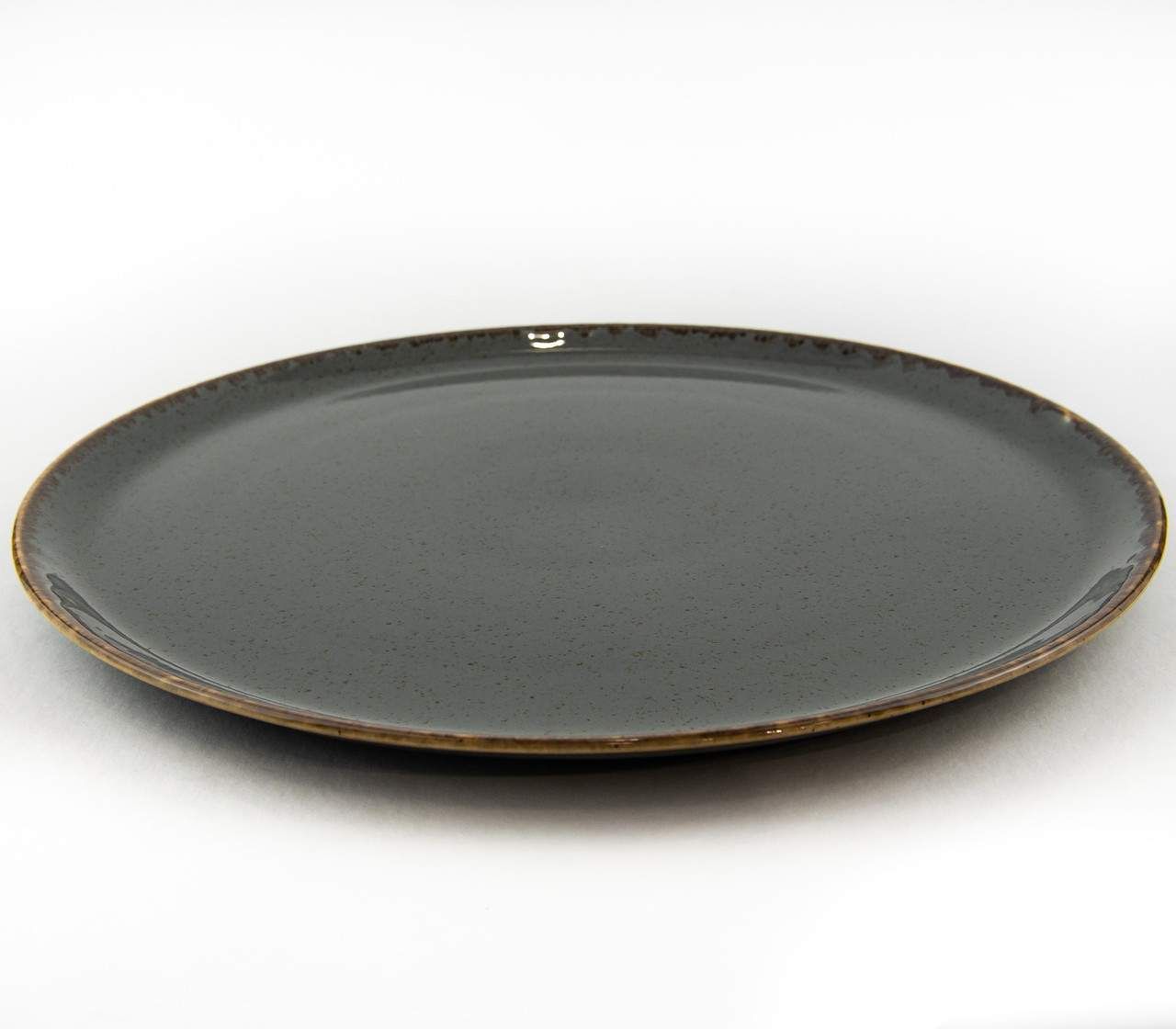 Тарелка для пиццы Porland Seasons Dark Grey 162928 28см Круглая тарелка ...