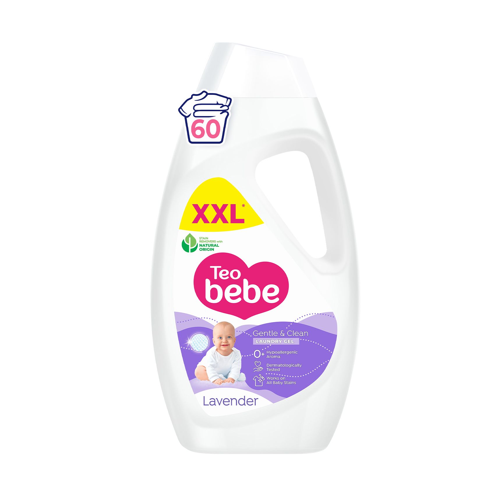 Гель для прання Teo Bebe Gentle & Clean Lavender для дитячих речей, 60 ...