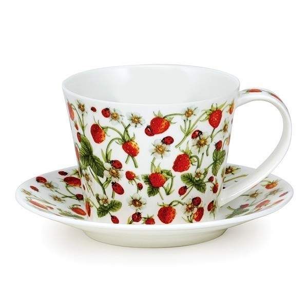 Чашка з блюдцем Dunoon Islay Dovedale Strawberry 350 мл 101002842 ...