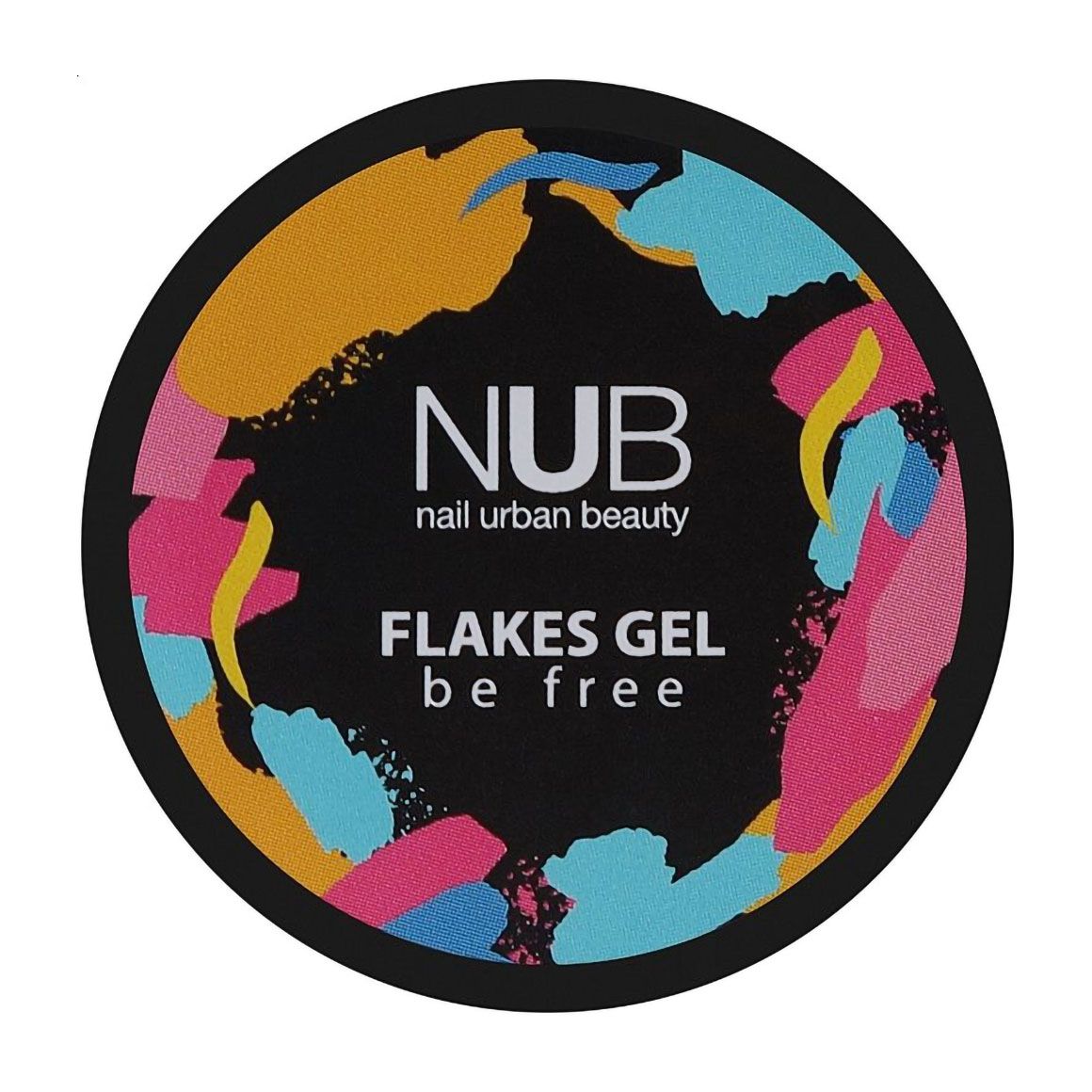Гель для дизайна ногтей NUB Flakes Gel с декоративными хлопьями, 5 г ...