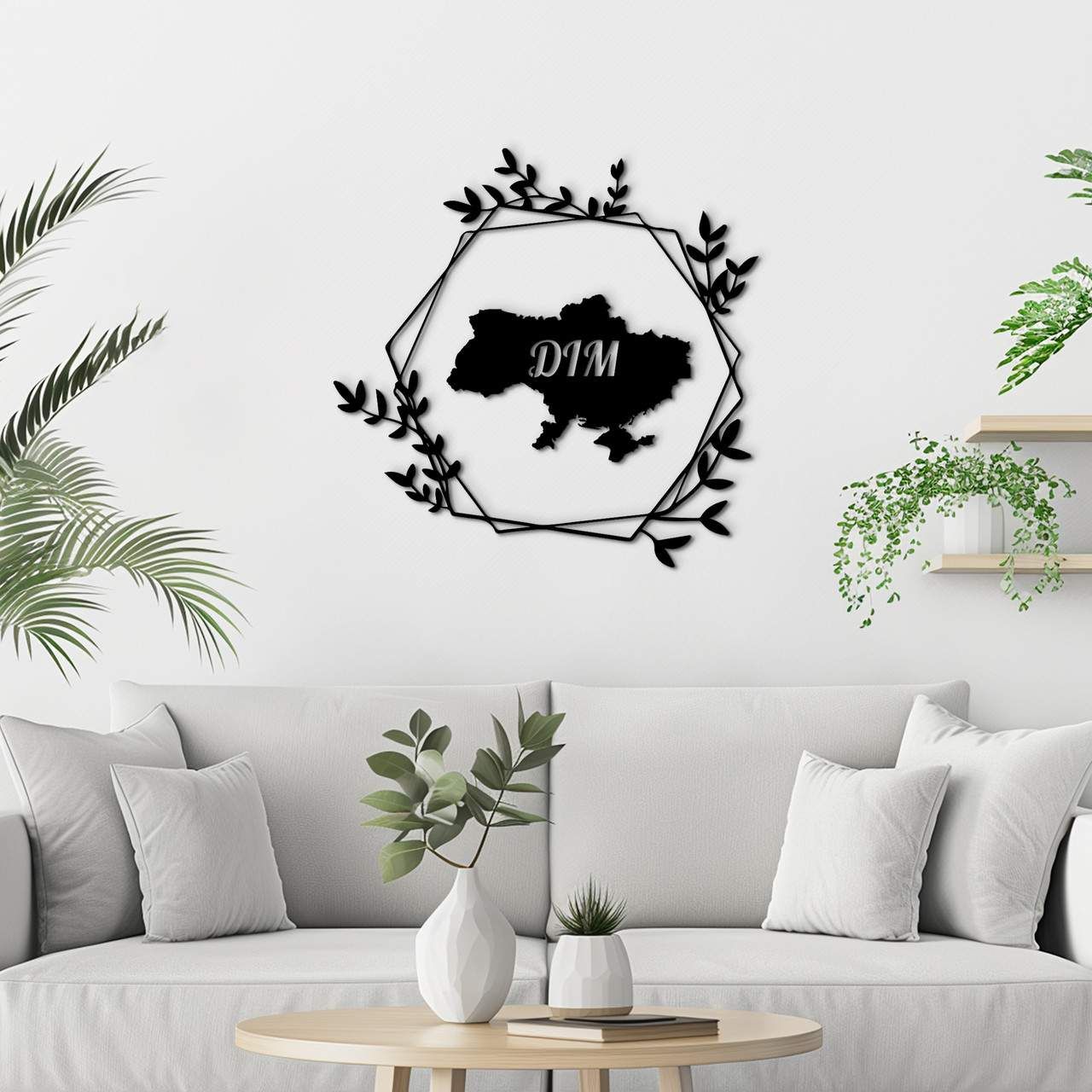 Современный декор стен Woodyard декоративное панно из дерева Венок с ...