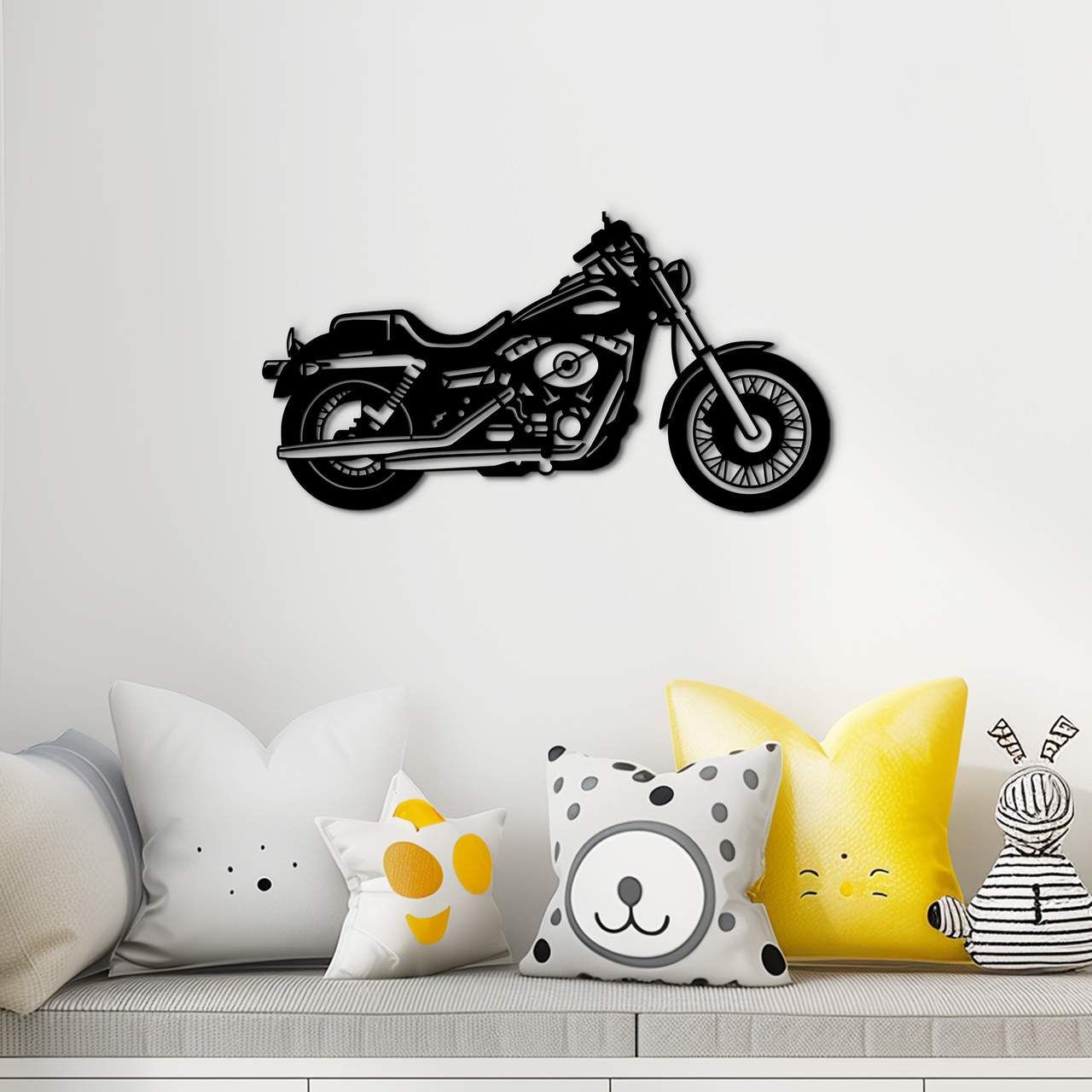 Декоративне панно з дерева Woodyard Настінний декор для кімнати Harley ...