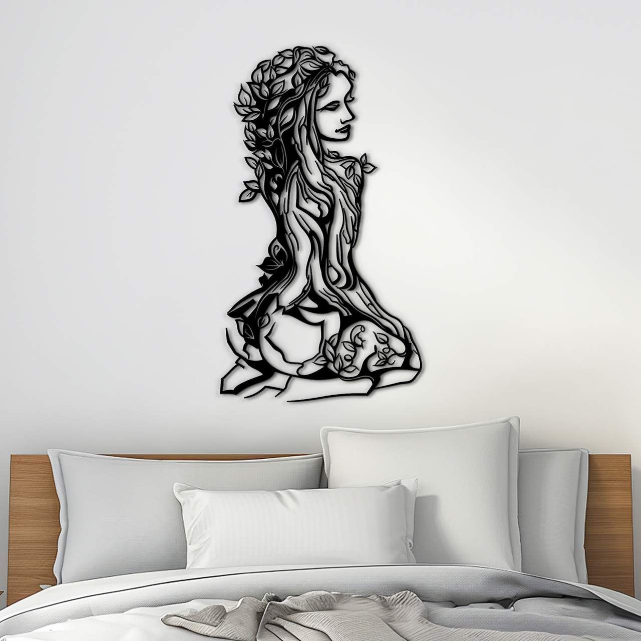 Деревянная картина на стену в спальню Woodyard декор в комнату Синергия ...