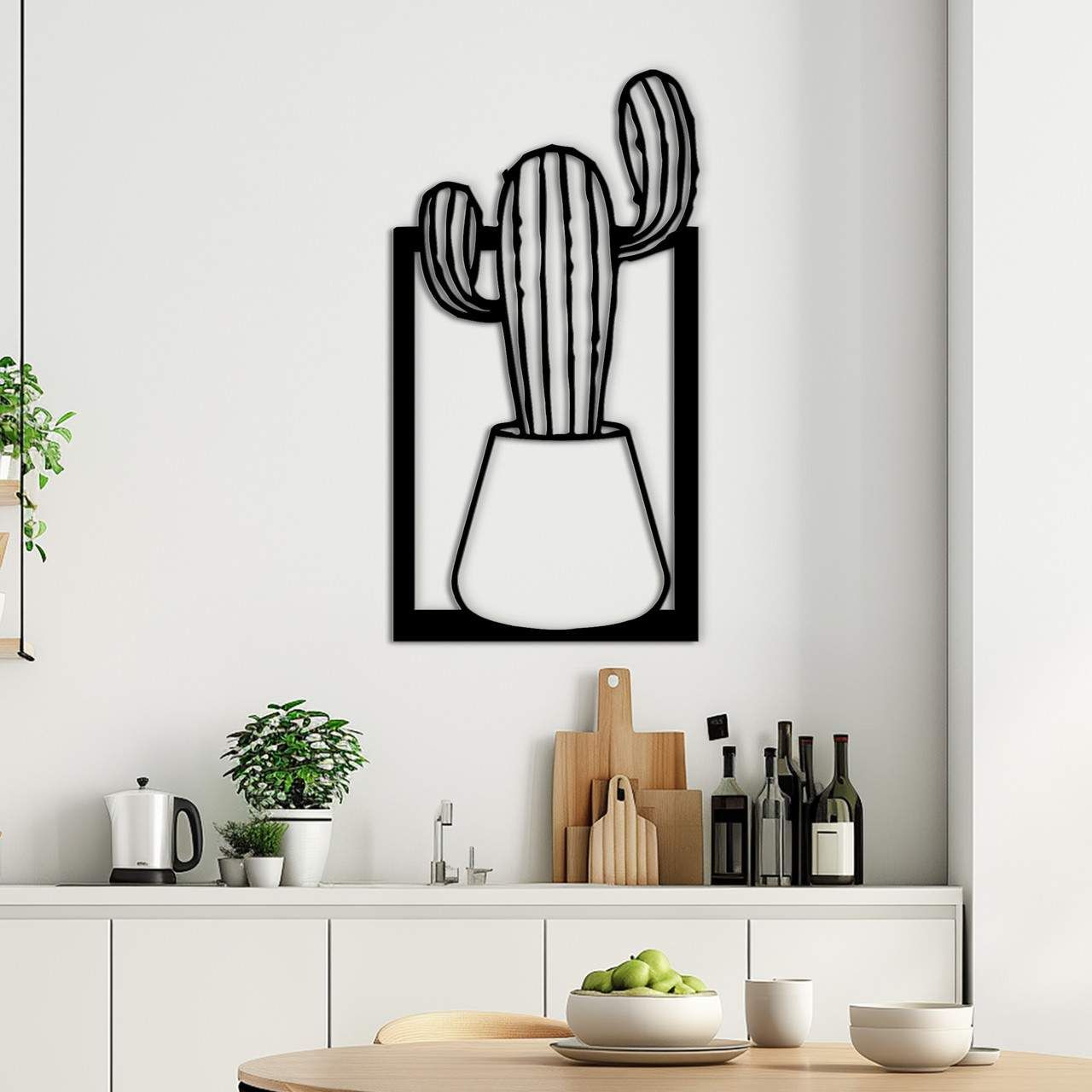 Интерьерная картина на стену Woodyard деревянный декор для дома Кактус ...