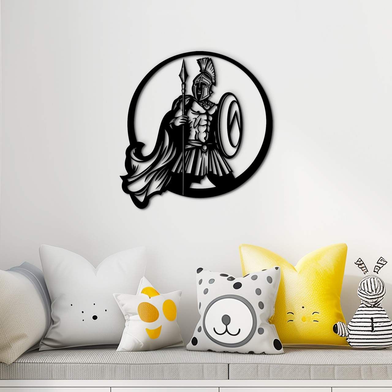 Сучасна картина на стіну Woodyard дерев'яний декор для дому Спартанець ...