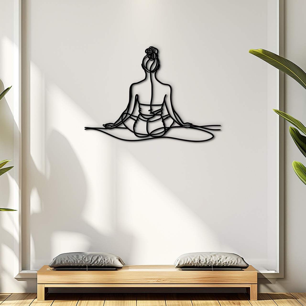 Декор для кімнати Woodyard дерев'яна картина на стіну Йога в гармонії ...