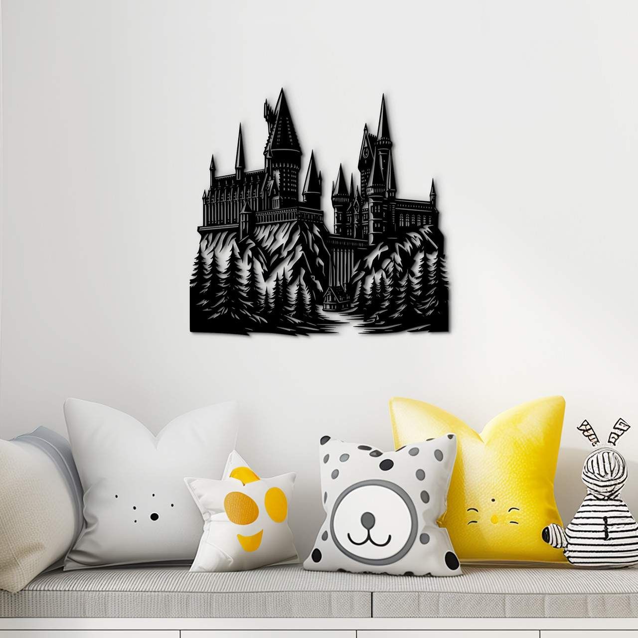 Деревянный декор для комнаты Woodyard декоративное панно на стену Хижина хижина возле Хогвартса