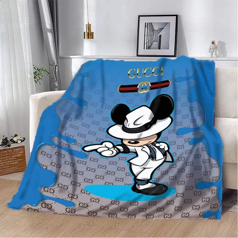 Плед плюшевый 3d Магический Мики Маус в мире Gucci 160х200 см 1087631 — купить на Eva Ua