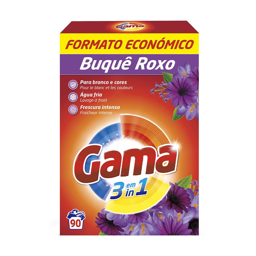 Пральний порошок Gama Фіолетовий букет, 90 циклів прання, 4.95 кг ...