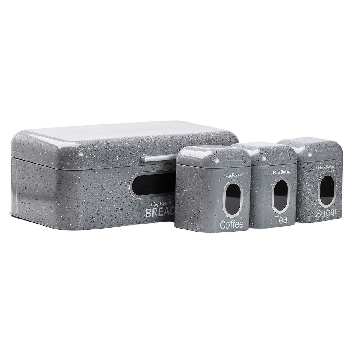 Набір для зберігання продуктів Haus Roland 4 штуки з нержавіючої сталі ...