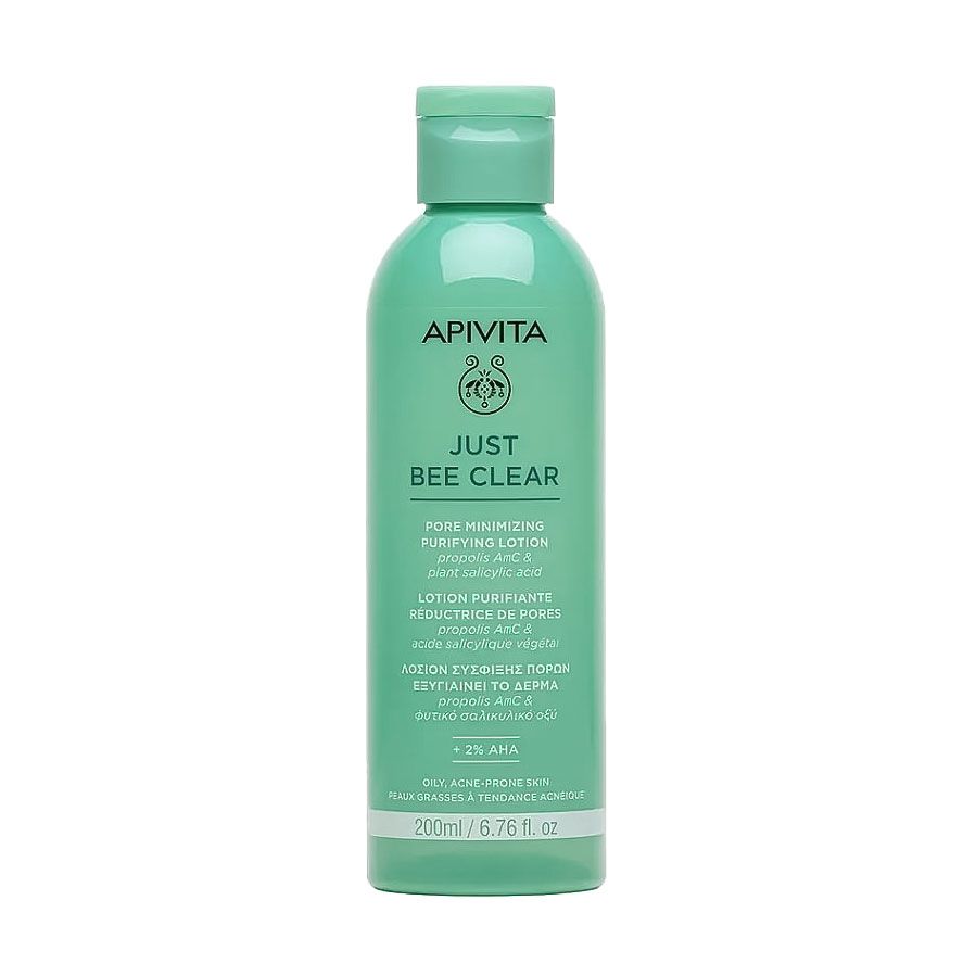 Очищувальний лосьйон для обличчя Apivita Just Bee Clear Pore Minimizing Purifying Lotion, 200 мл ...