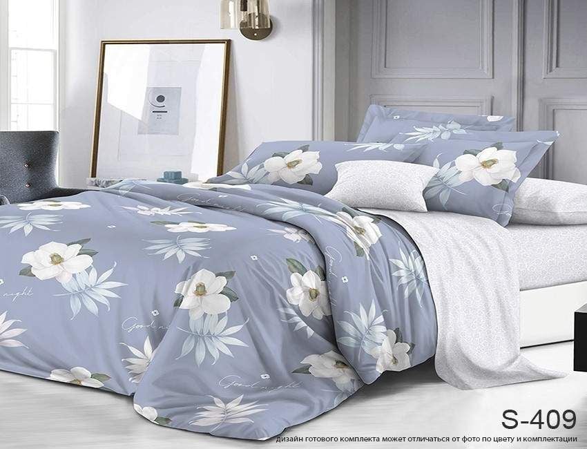 Постільна білизна з компаньйоном (S409) Сімейний TAG tekstil Сіро-фіолетовий (2000001416945 ...