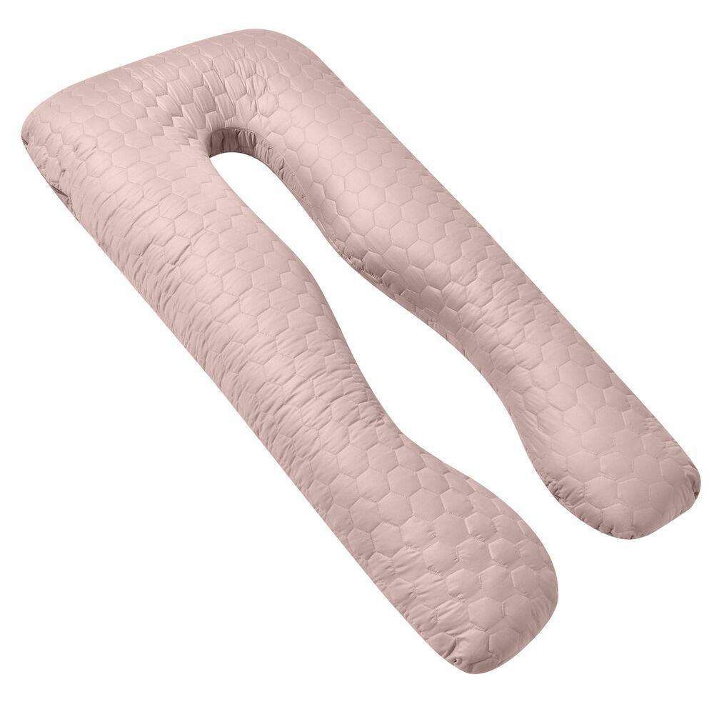 Подушка П-подібна для сну та відпочинку стьобана U-shape IDEIA 140х75х20 см з наволочкою на ...