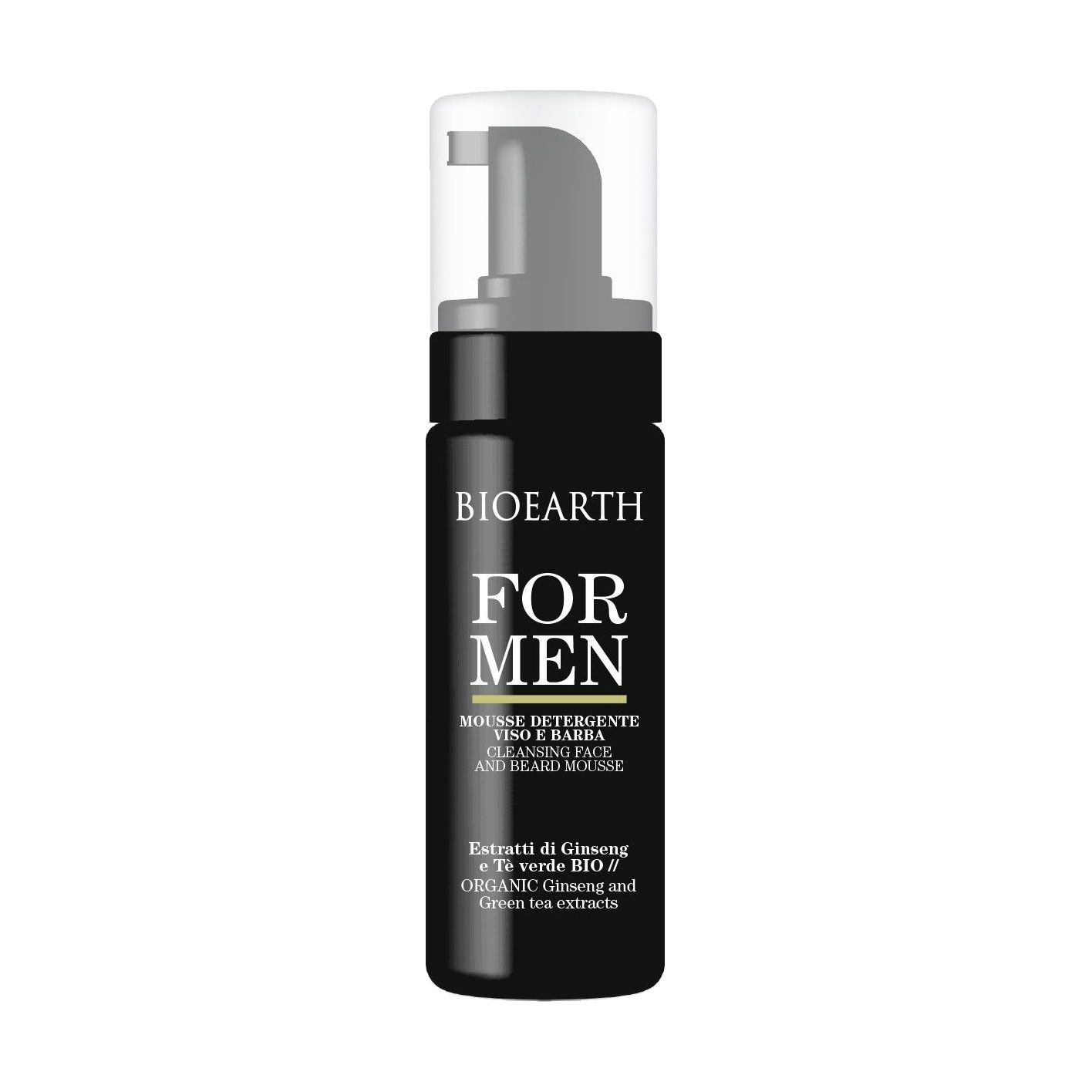 Очищающий мусс для лица и бороды Bioearth For Men Cleansing Face And ...