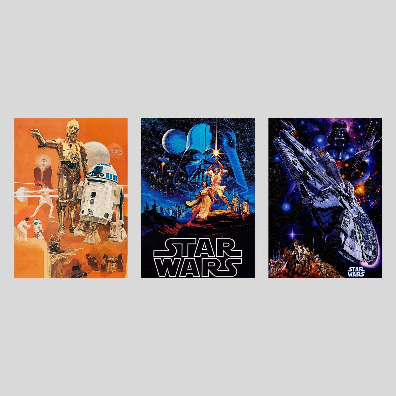 Набір постерів Зоряні війни з рамками / Плакати Star Wars / 3 шт, А3 ...