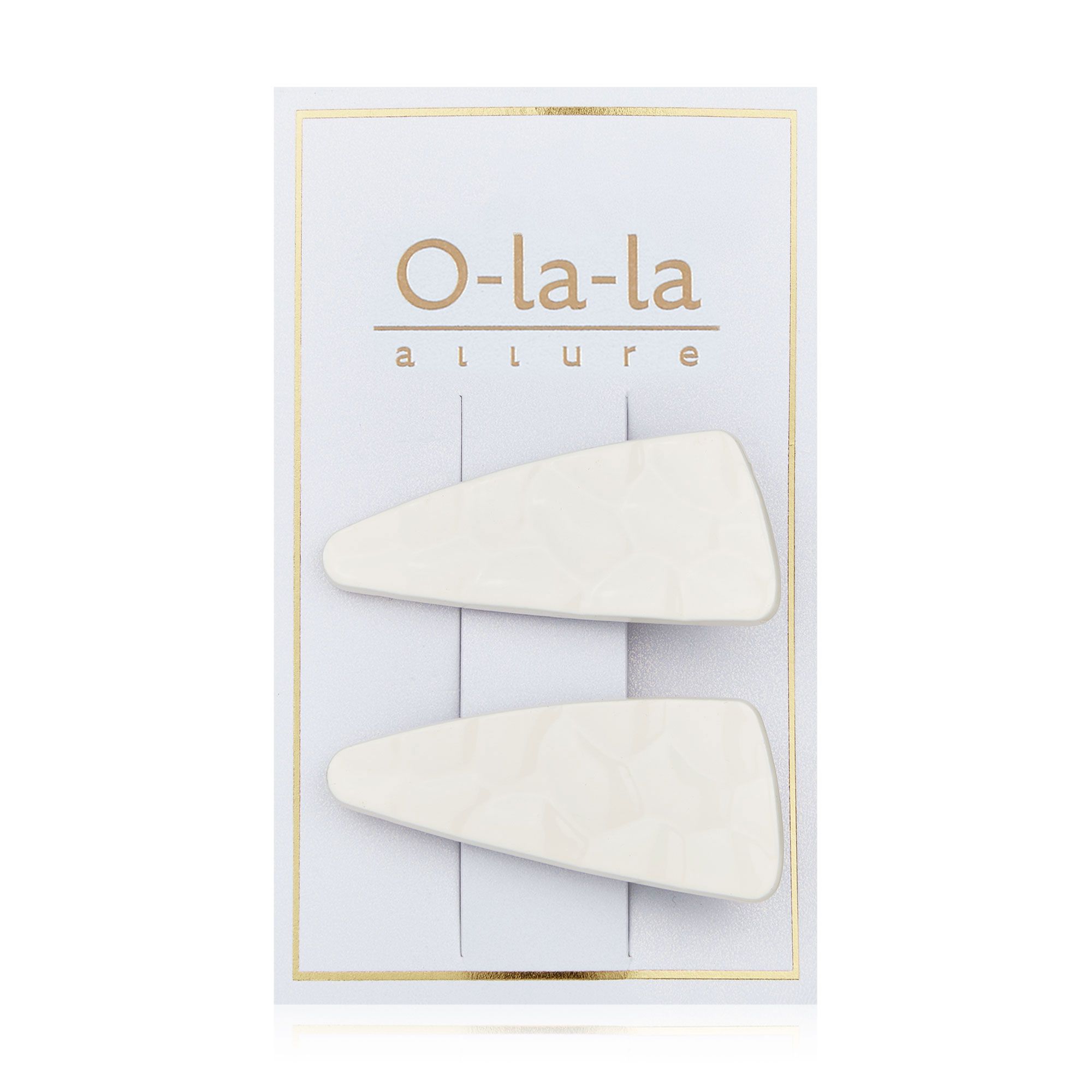 Набор заколок для волос O-la-la белые, 2 шт (24-RB158) - купить на EVA.UA