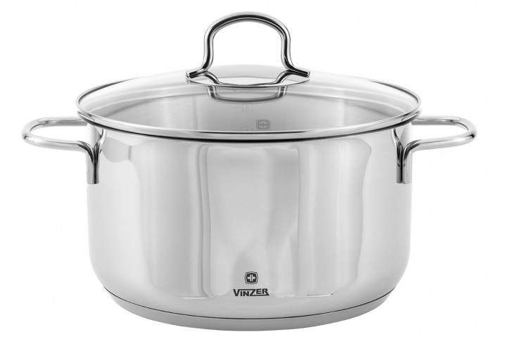 Кастрюля Vinzer Techno 5,9л d22 см h13,5 см нержавейка (50083 Vinzer ...